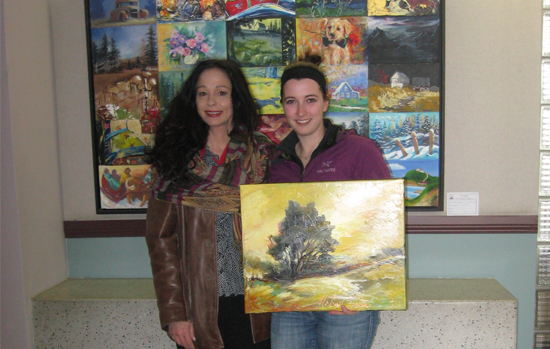 VICKY LABRANCHE GAGNE UNE TOILE D’UNE ARTISTE PEINTRE À LA SUITE DU ...